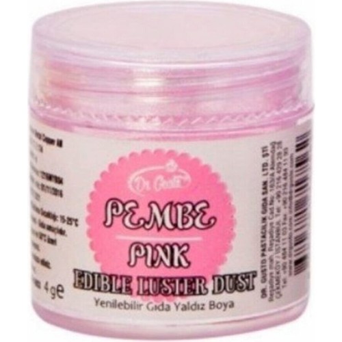Dr. Gusto Yenilebilir Pembe Metalik Toz Sim Boya 4 gr Fiyatı