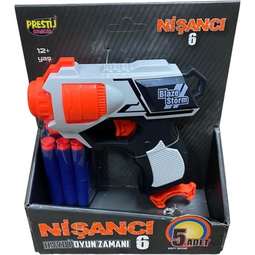 Nerf Sünger Mermi Dart Atan 5 Dartlı Nişancı Oyuncak Tabanca Fiyatı