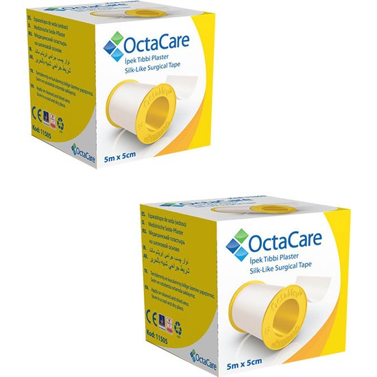 Octacare İpek Tıbbi Flaster 5 m x 5 cm - 2 Adet Fiyatı