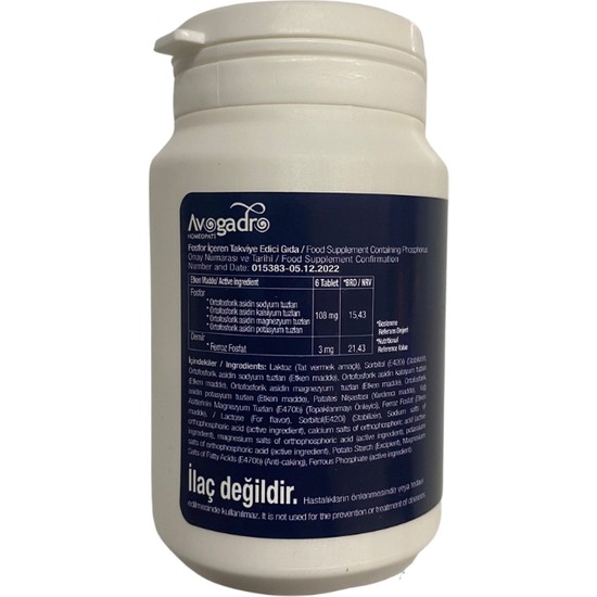 Zerre Doku Tuzu Schüssler Mineral Pentaphos 400 Tablet Fiyatı