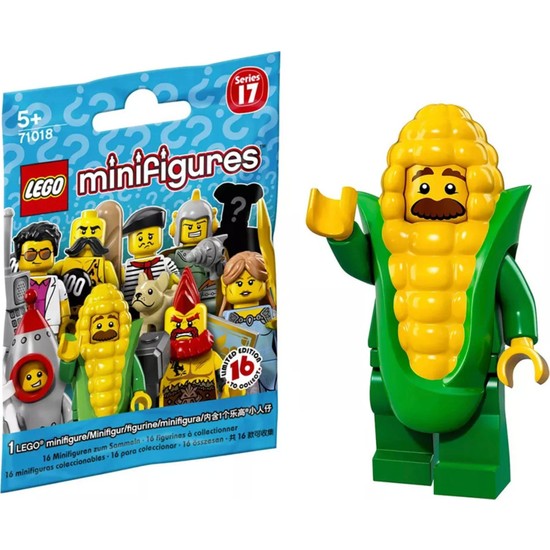 LEGO 71018 Minifigür Seri 17 4 - Corn Cob Guy Minifigür Fiyatı