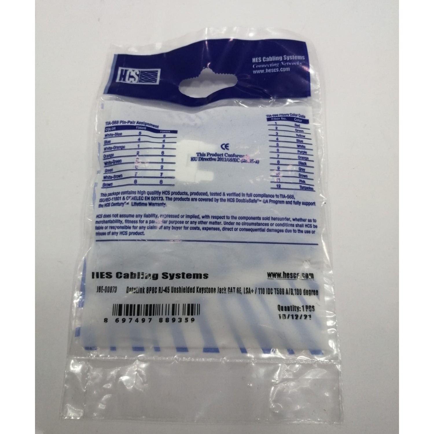 Hcs Cat6 Patch Panel P00-02450/KEYSTONE Jack 00873 Fiyatı