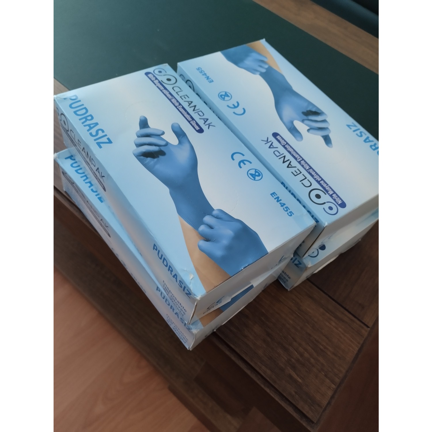 Cleanpak Nitril Pudrasız Mavi Eldiven 100'LÜ Paket Fiyatı