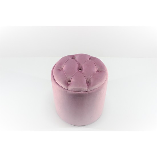 Gazzini Furniture Puffy Puff Pembe Chester Model Küçük Fiyatı