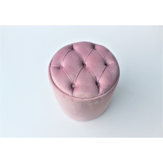 Gazzini Furniture Puffy Puff Pembe Chester Model Küçük Fiyatı