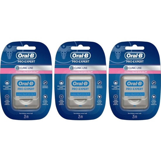 Oral-B Diş Ipi Pro-Expert Clinic Line 25 M X 3 Fiyatı
