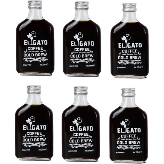 El Gato Coffee El Gato Cold Brew Cam 200 ml 6 Adet Fiyatı