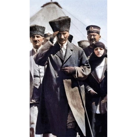 Mustafa Kemal Atatürk Selam Verirken PixArt Sanat Elmas Fiyatı