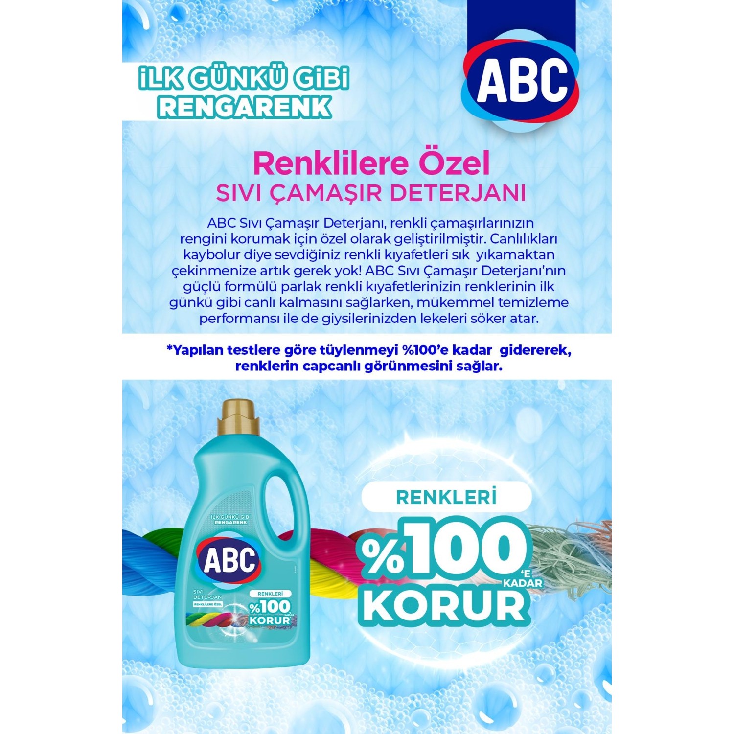 Abc Sıvı Çamaşır Deterjanı Leke Karşıtı& Renkliler 2 Li Fiyatı