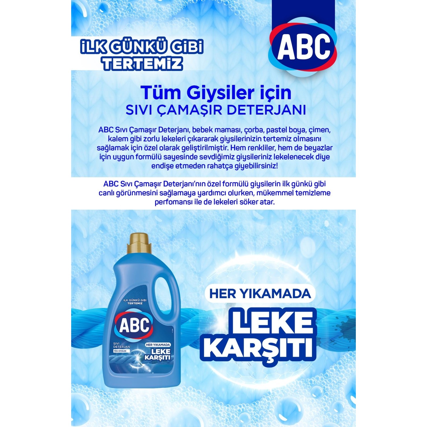 Abc Sıvı Çamaşır Deterjanı Leke Karşıtı & Narinler 2 Li Fiyatı