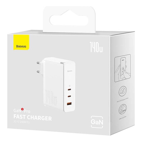 Baseus Gan5 Pro 140W Fast Charger 2 Type-C+1 USB Pd Ultra Fiyatı
