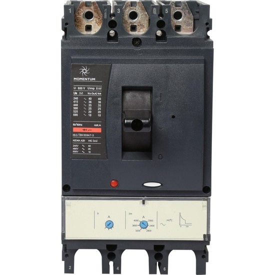 Momentum Termik Manyetik Kompakt Şalter 3x630A XSD-33630 Fiyatı