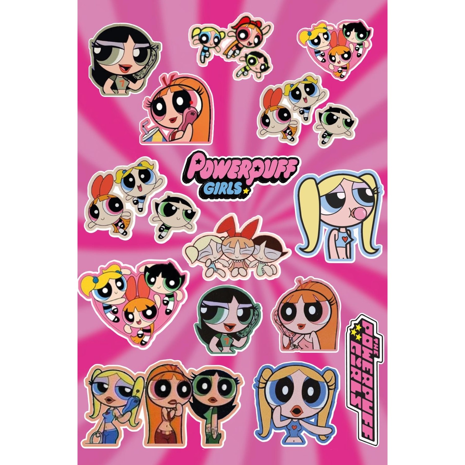 Powerpuff Girls Sticker Seti (15 Adet) Fiyatı - Taksit Seçenekleri
