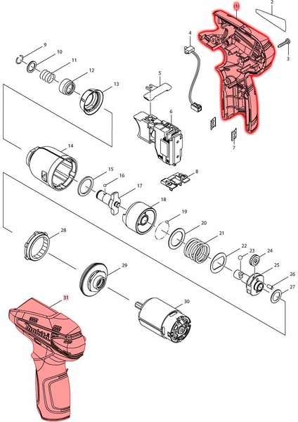 Makita TD090D Gövde Ürün Kodu 187160-6 Fiyatı - Taksit Seçenekleri