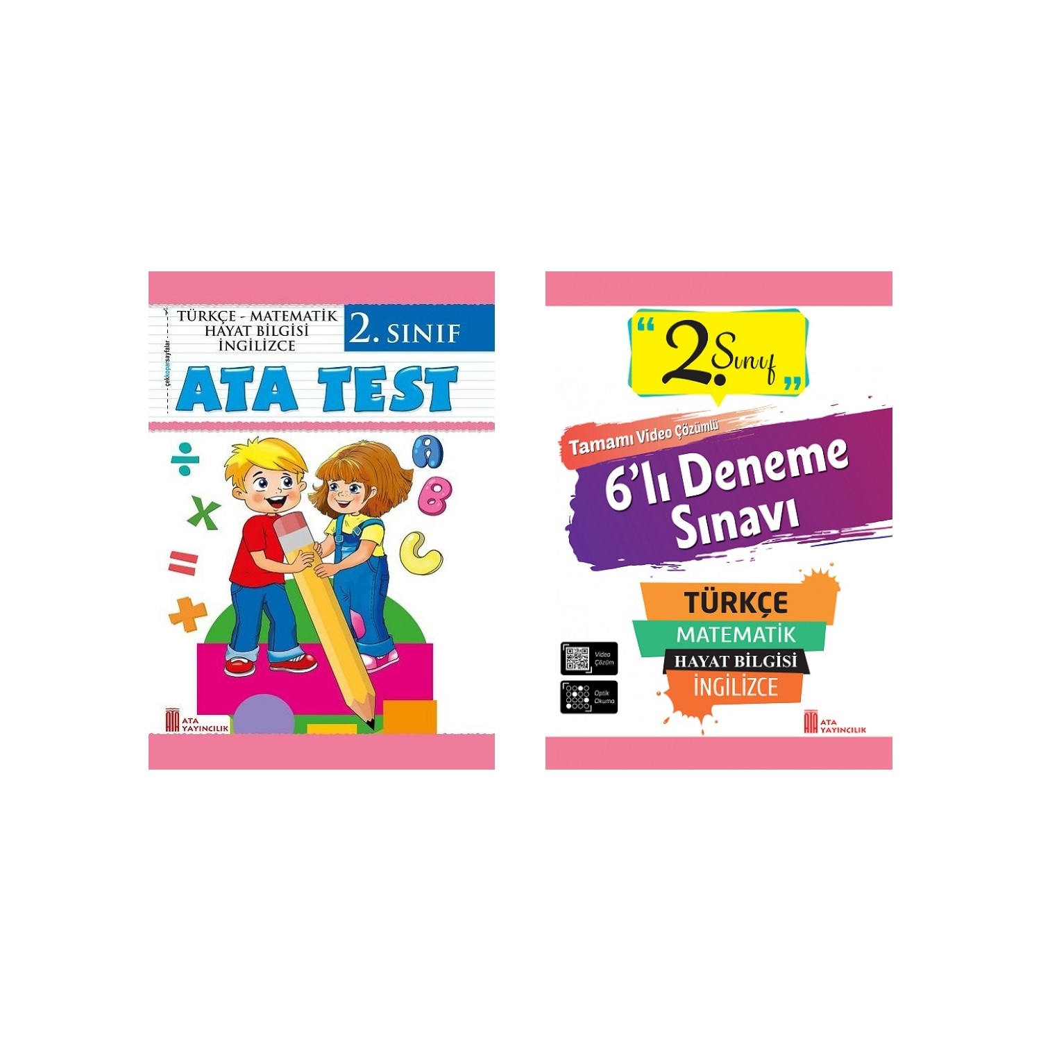 Ata Yayıncılık 2.Sınıf Ata Test + 6'lı Deneme Sınavı Kitabı