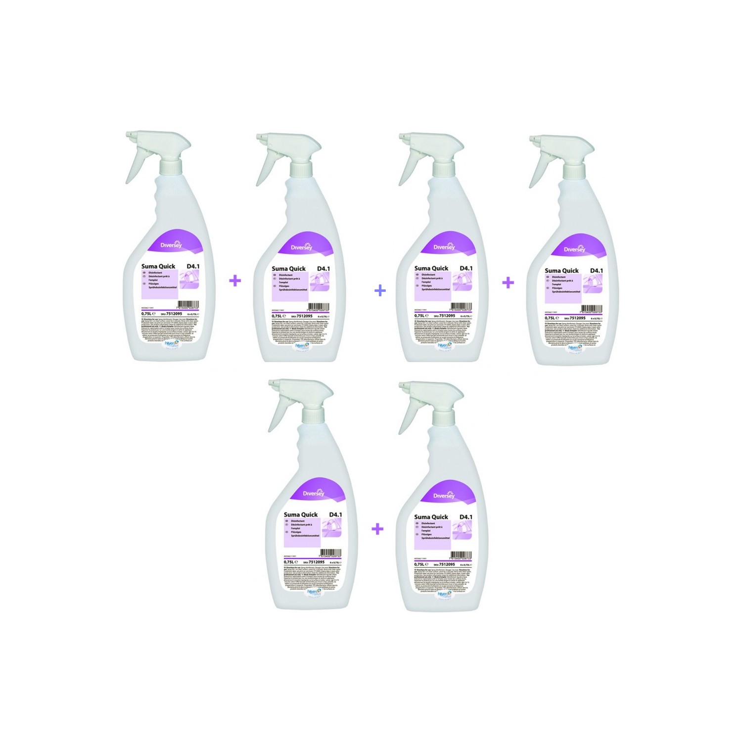 Diversey Suma Quick D4.1 Yüzey Dezenfektanı Sprey 6 x 750 ml Fiyatı