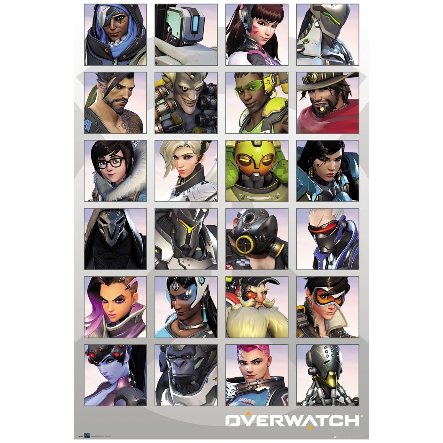 GB Eye Overwatch Characters Portraid Maxi Poster Fiyatı