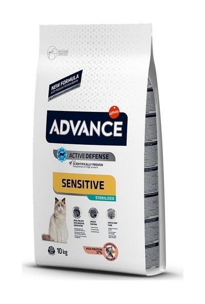 Advance Cat Sterilized Somonlu Pirinçli Kısır Yetişkin Kedi Maması 10 Kg