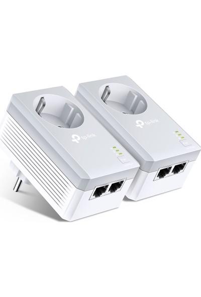 TP-Link TL-PA4020P KIT AV600 2-Port AC Güç Soketli Powerline