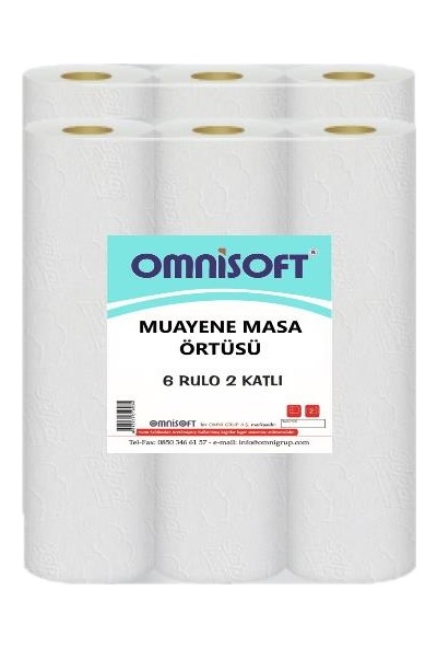 Omnisoft Extra Muayene Masa Örtüsü 50 cm x 210 mt - 6 Rulo Omnisoft Extra Muayene Masa Örtüsü 50 cm x 210 mt - 6 Rulo