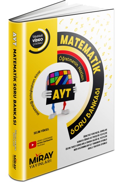 Miray Yayınları AYT Matematik Tamamı Çözümlü Soru Bankası