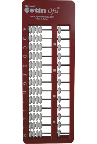 Çetin Ofis Soroban Japon Abaküs Kırmızı