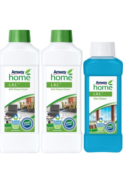 Amway Loc Çok Amaçlı Temizleyici x 2 Adet + Loc Cam Temizleyici Amway Loc Çok Amaçlı Temizleyici x 2 Adet + Loc Cam Temizleyici