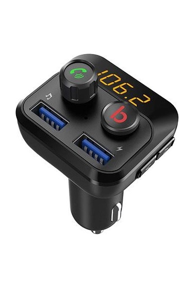 S-Link Fm Transmitter SL-BT234 USB/BT + Tf Desteği Çift USB 3.4A