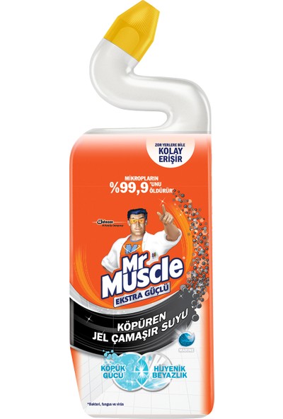 Mr. Muscle Tuvalet Temizleyici Köpüren Jel Çamaşır Suyu Katkılı Marine 750 ml Mr. Muscle Tuvalet Temizleyici Köpüren Jel Çamaşır Suyu Katkılı Marine 750 ml