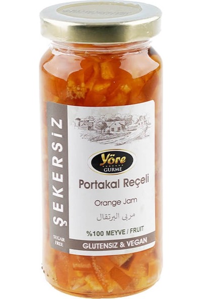 Yöre Gurme Şekersiz Portakal Reçeli 300 gr Yöre Gurme Şekersiz Portakal Reçeli 300 gr