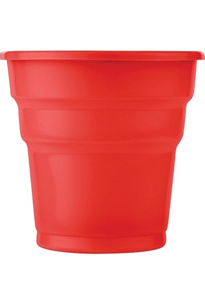 Tuğra Plastik Bardak Kırmızı 25'li 200 cc