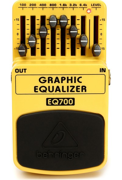 Behringer EQ700 Gitar ve Klavye için Grafik Equalizer Pedal - Sarı