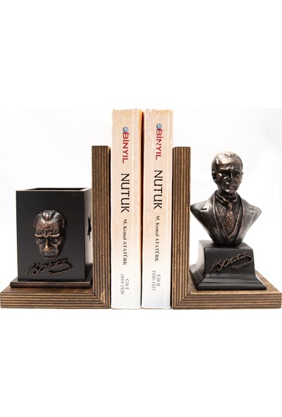 Gift Garden Atatürk Biblo Kalemlik Kitap Tutucu Gift Garden Atatürk Biblo Kalemlik Kitap Tutucu