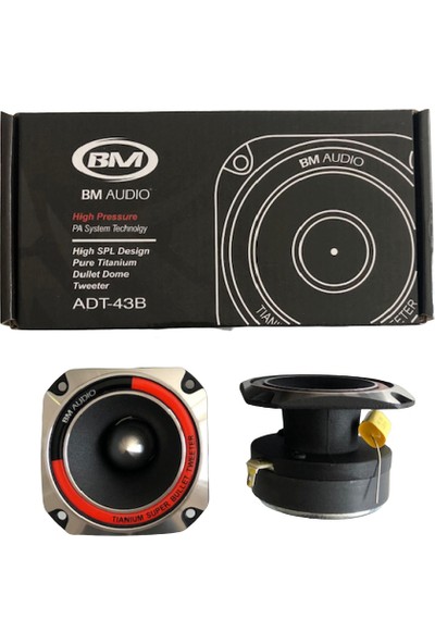 Bm Audio Adt - 43B 500 Watt Profesyonel Spl Dome Tweeter (Anfi Uyumlu) Bm Audio Adt - 43B 500 Watt Profesyonel Spl Dome Tweeter (Anfi Uyumlu)