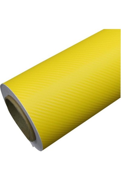 Temiz Folyo Sarı Karbon Kaplama 127 cm x 1 m
