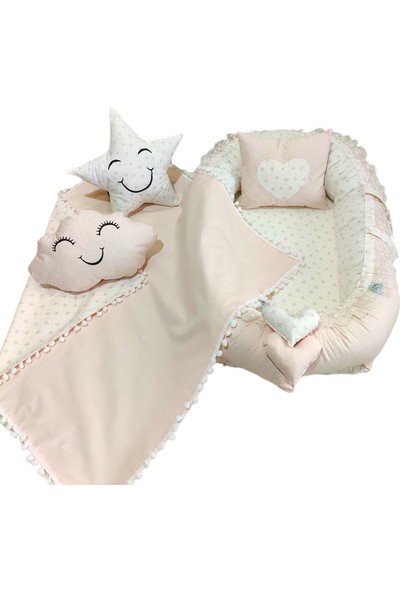 Bebekatölyesi Pudra Ponpon Kurdela Babynest 5'li Set