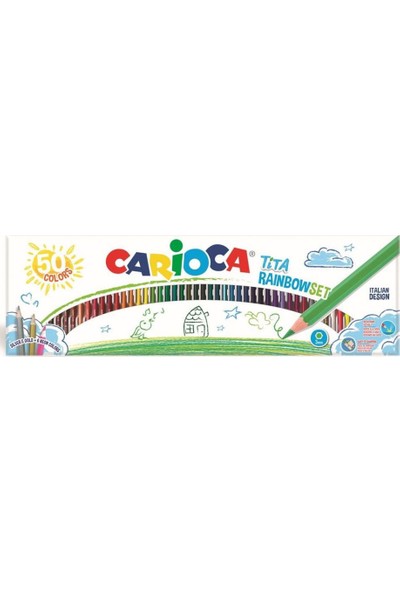 Carioca 42990 Tita Kuru Boya Gökkuşağı Set 50'li