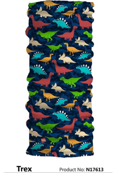 Narr Çocuk Bandana Trex 4-12 Yaş Arası Kafa Bandı-Boyunluk