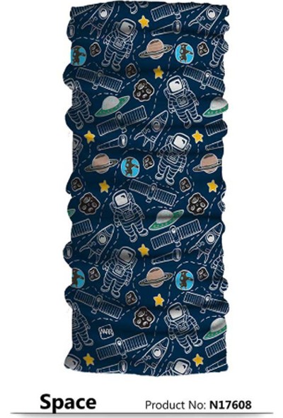 Narr Çocuk Bandana Space 4-12 Yaş Arası Kafa Bandı-Boyunluk Narr Çocuk Bandana Space 4-12 Yaş Arası Kafa Bandı-Boyunluk
