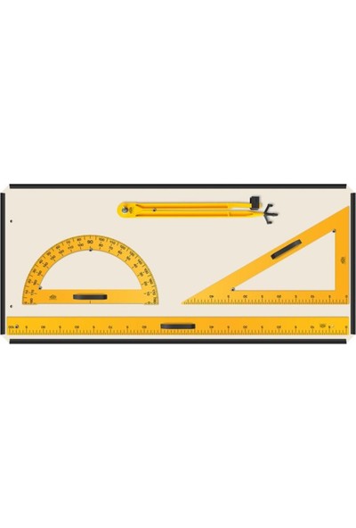 Hatas 01545 Tablalı Sınıf Cetvel Takımı 4'lü