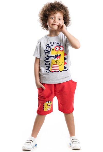 Denokids Canavar Adası Erkek Çocuk Baggy Takım