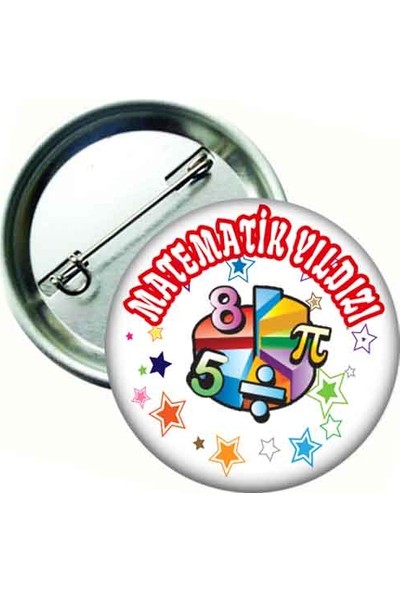 Hediye Panayırı Matematik Yıldızı Rozeti - 20 Adet