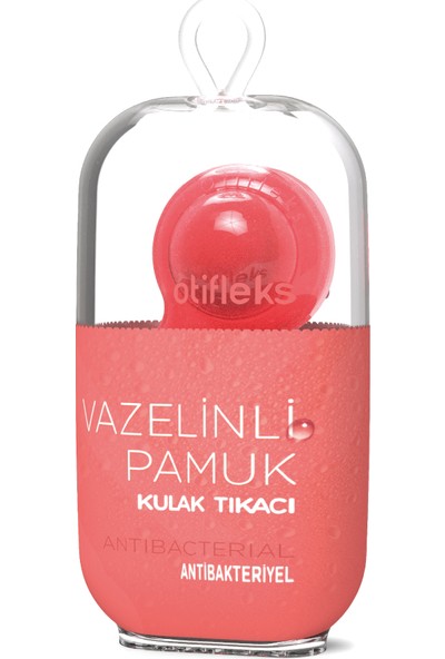 Otifleks Vazelinli Pamuk Kulak Tıkacı 4'lü Otifleks Vazelinli Pamuk Kulak Tıkacı 4'lü