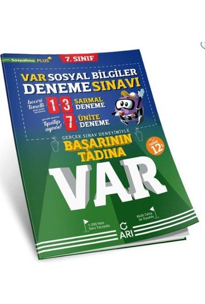 Arı Yayıncılık 7. Sınıf Sosyal Bilgiler Var Deneme Sınavı