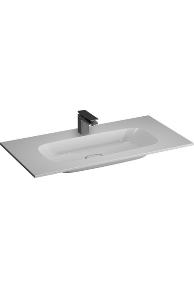 VitrA Metropole M58000018002 Infinit Etajerli Lavabo 100 cm Beyaz VitrA Metropole M58000018002 Infinit Etajerli Lavabo 100 cm Beyaz