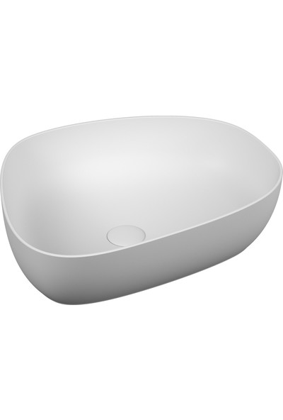 VitrA Outline 5991B401-0016 Asimetrik Lavabo 56 cm Mat Beyaz VitrA Outline 5991B401-0016 Asimetrik Lavabo 56 cm Mat Beyaz