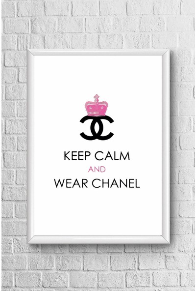 Lyn Home Chanel Taç Çerçeveli Poster Tablo 23,5 x 33,5 cm Lyn Home Chanel Taç Çerçeveli Poster Tablo 23,5 x 33,5 cm