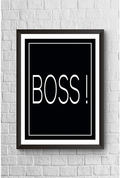 Lyn Home Boss Çerçeveli Poster Tablo 23,5 x 33,5 cm