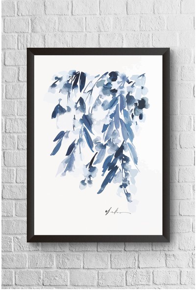 Lyn Home Mavi Sarkıt Çerçeveli Poster Tablo 23,5 x 33,5 cm Lyn Home Mavi Sarkıt Çerçeveli Poster Tablo 23,5 x 33,5 cm