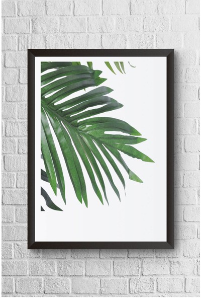 Lyn Home Sivri Köşe Yaprak Çerçeveli Poster Tablo 23,5 x 33,5 cm